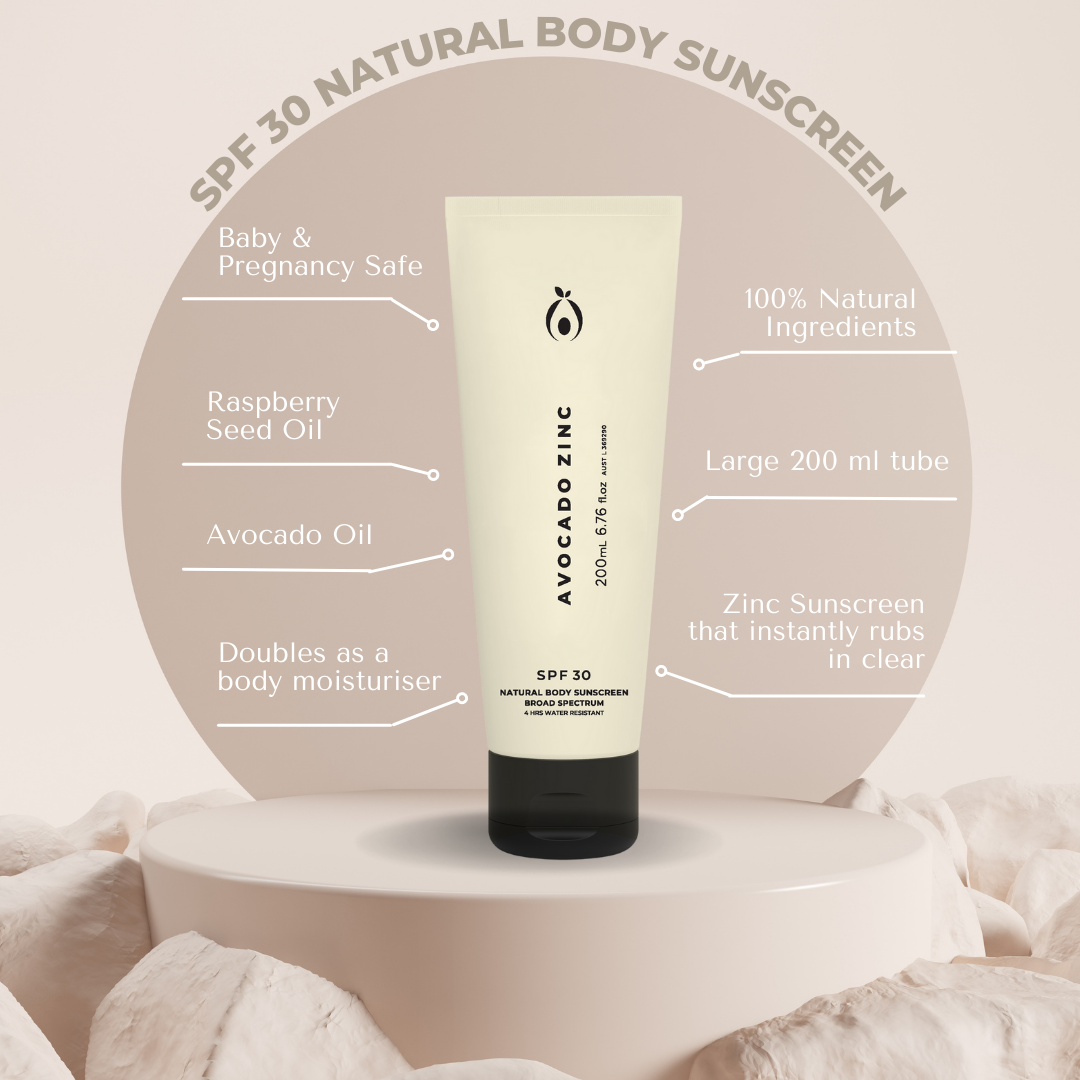 Avocado Zinc - SPF 30 Natural Body Sunscreen – FAKEit!